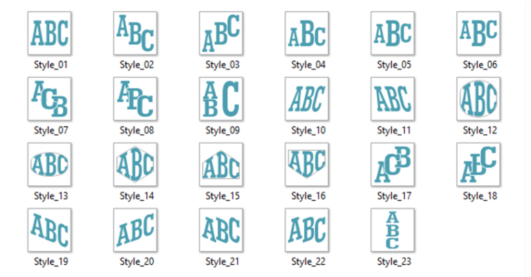 Monogram Lettering – Wilcom Embroidery Web API Documentation